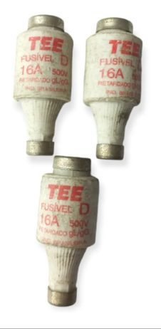 FUSÍVEL DIAZED RETARDADO 16A 500V GL/GG KIT 3 UN - Proativo Parts
